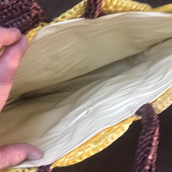 Bags | Plastic Raffia Handbag Made From Plastic | Poshmark